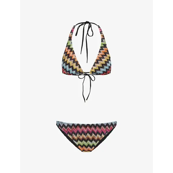 Missoni Zigzag Raschel-knit Bikini Set