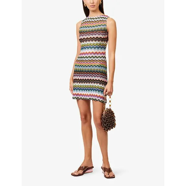 Missoni Backless Chevron Knitted Mini Cover-up