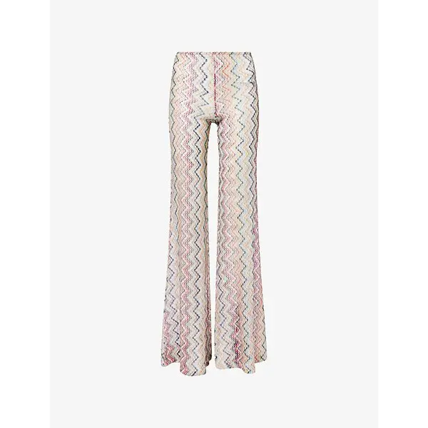 Missoni Zig-zag Flared Mesh Trousers