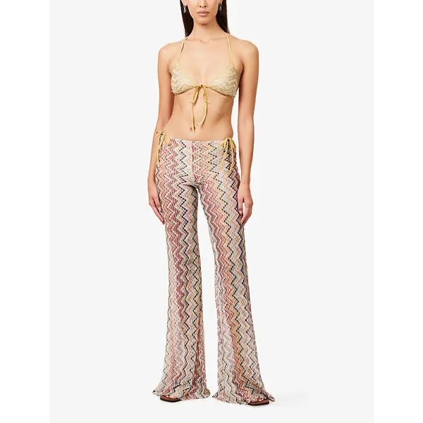 Missoni Zig-zag Flared Mesh Trousers