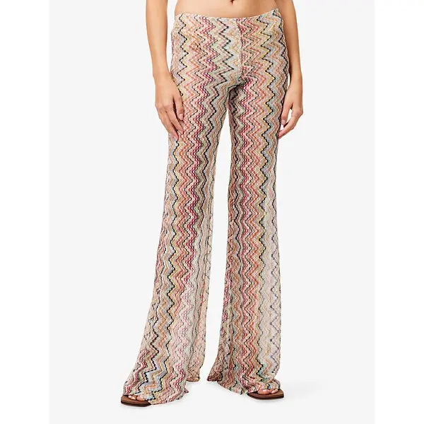 Missoni Zig-zag Flared Mesh Trousers