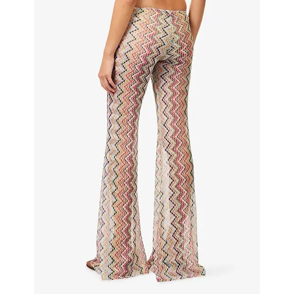 Missoni Zig-zag Flared Mesh Trousers