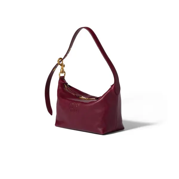 Miu Miu Spirit Nappa Leather Bag - Amaranth Red
