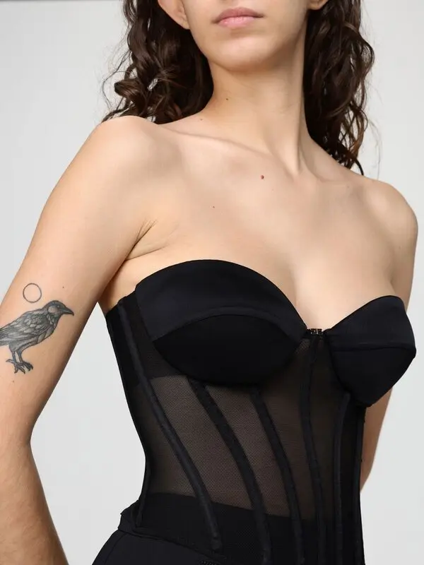 Elisabetta Franchi Crepe Bustier Top