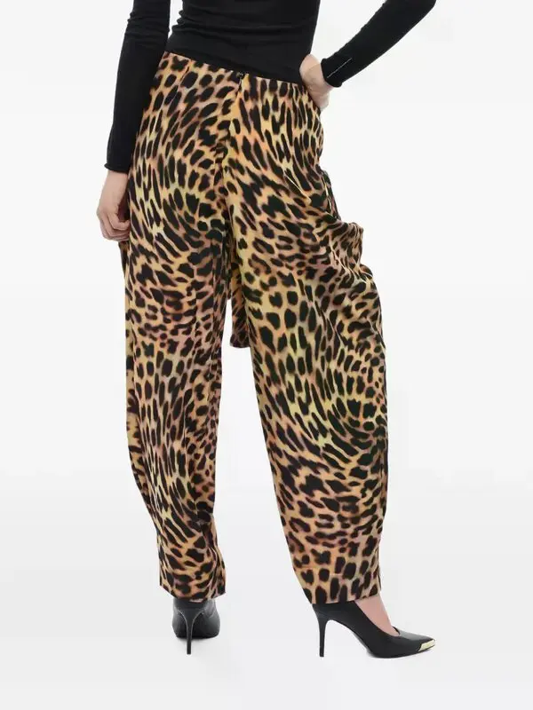 Stella McCartney Leopard-print Silk Trousers