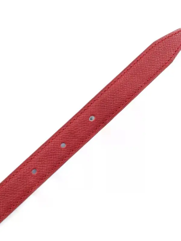 Hermès 1997 Constance Leather Reversible Belt - Red