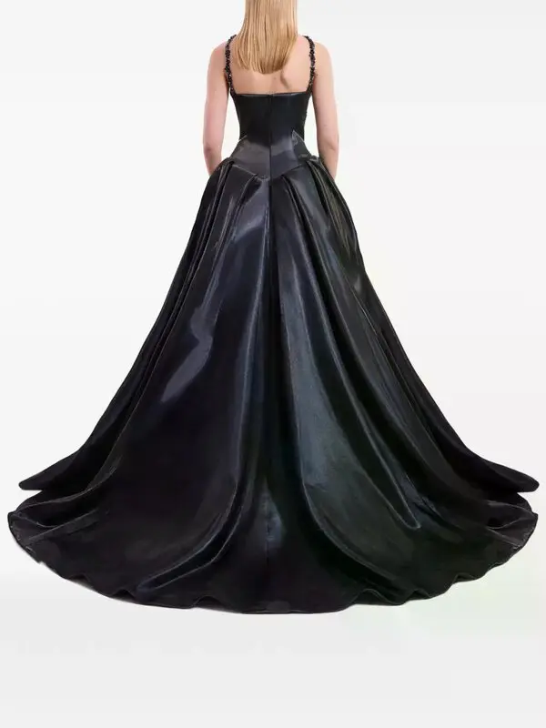 GEMY MAALOUF Embellished Halter-neck Gown