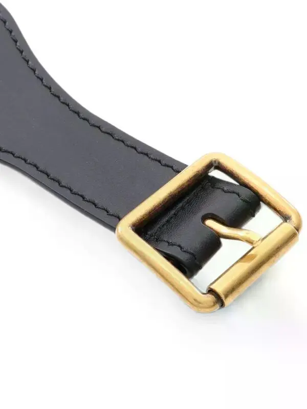 Dior Embroidered Canvas And Leather Belt