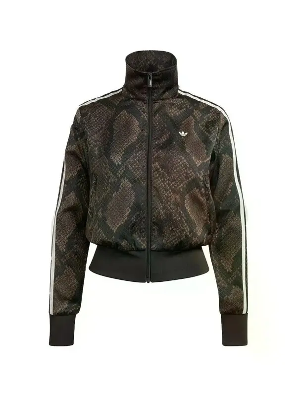 Adidas Satin Snake Print Firebird Track Jacket