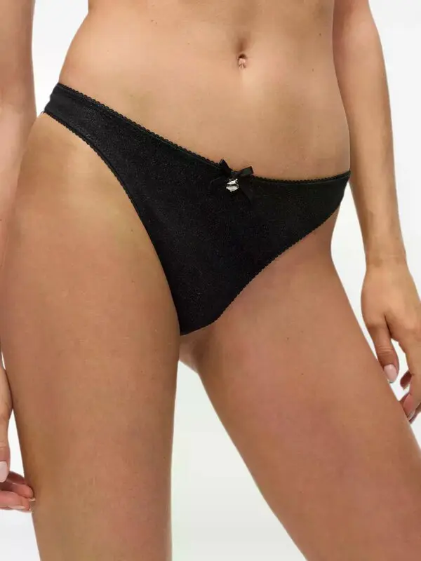 Karl Lagerfeld Ikon Glitter Thong