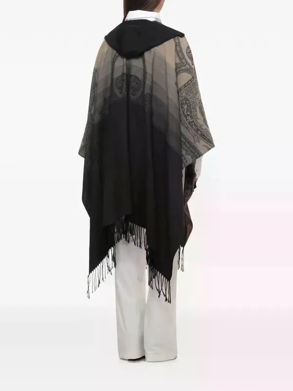 Etro Paisley-pattern Fringed Cape