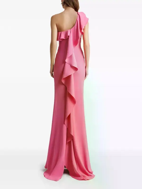 GEMY MAALOUF One-shoulder Ruffled Maxi Dress