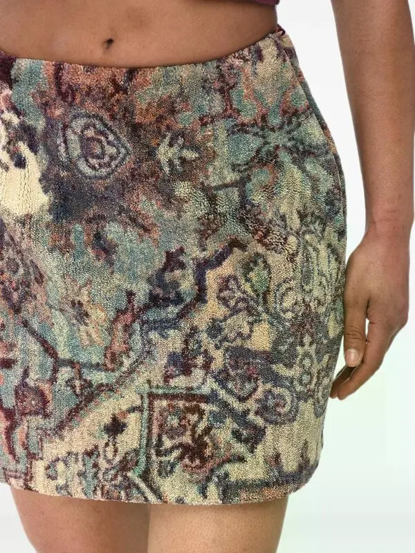 Off-White Paisley-print A-line Mini Skirt