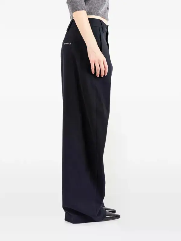 SOCIETE ANONYME Wide-leg Trousers With Numerical Print