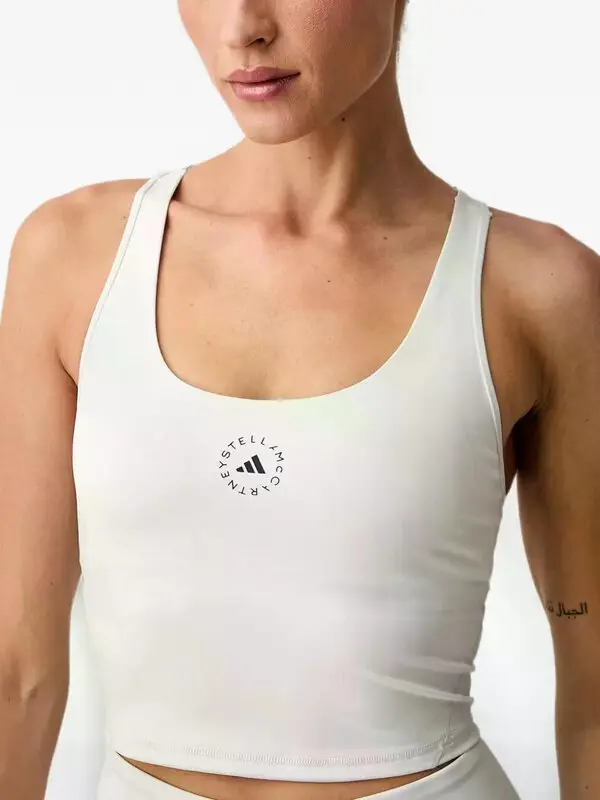 Adidas By Stella McCartney Logo Print Racerback Tank Top