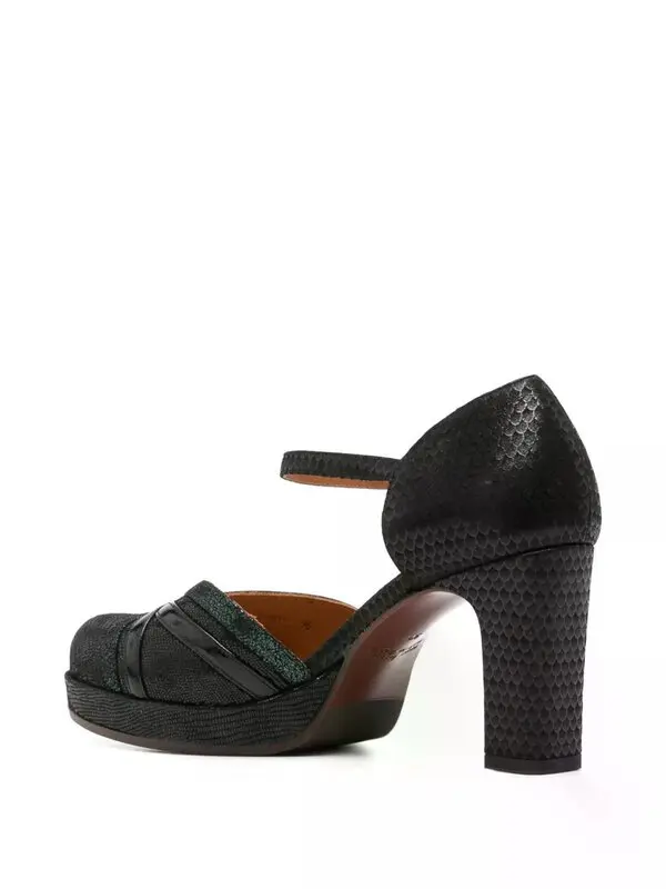 Chie Mihara Ledana Snakeskin-effect Heeled Pumps