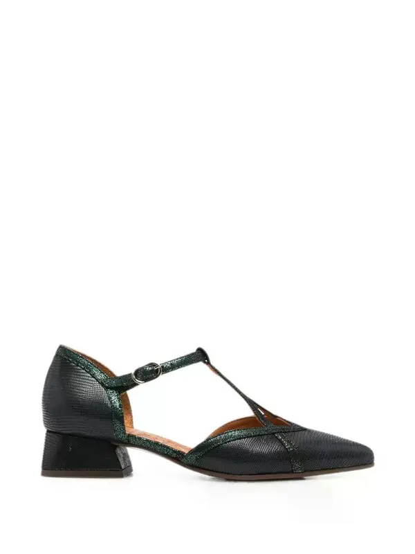 Chie Mihara Hidrow Reptile-effect T-bar Heeled Pumps