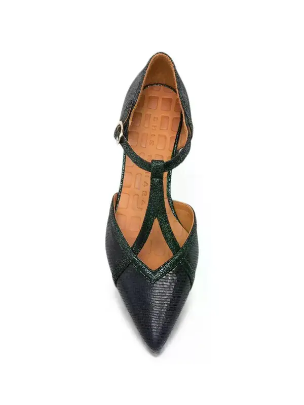 Chie Mihara Hidrow Reptile-effect T-bar Heeled Pumps