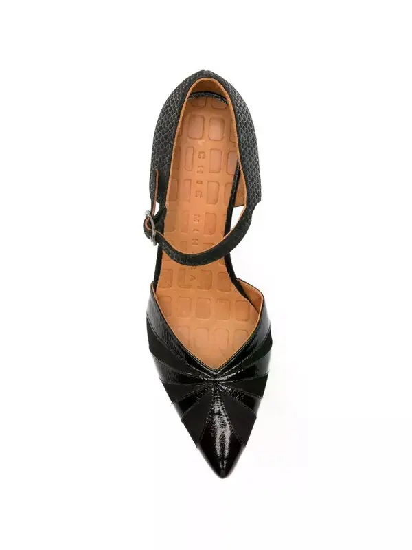 Chie Mihara Arai Snakeskin-effect Pointed Toe Pumps