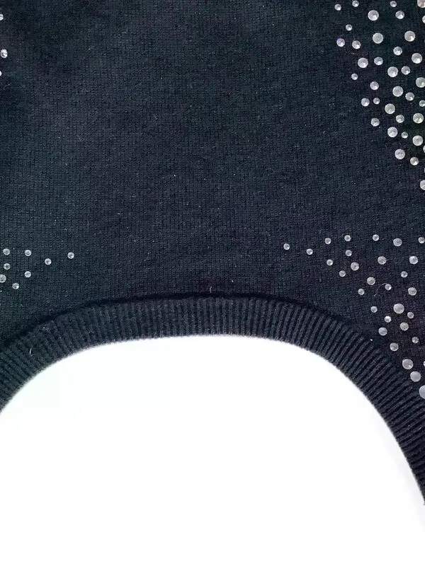 Ba&sh Embellished V-neck Long Sleeve Sweater