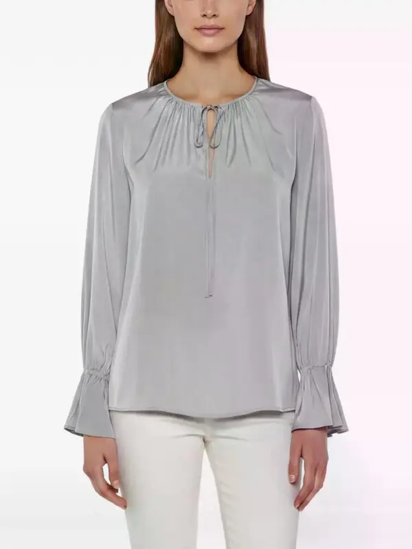 Diane Von Furstenberg Ruffled Neck-tie Blouse