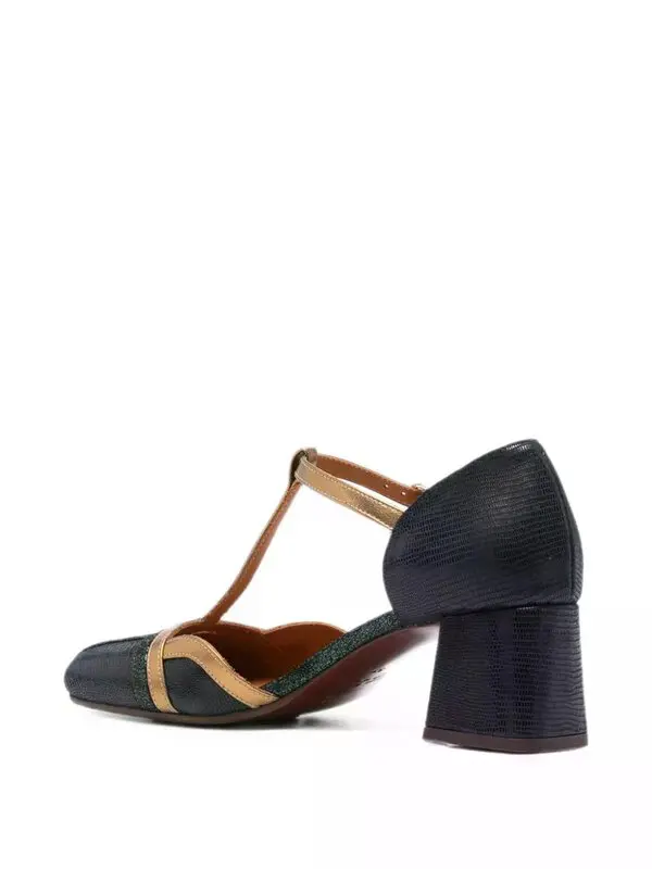 Chie Mihara Volai Lizard-effect T-bar Heeled Pumps