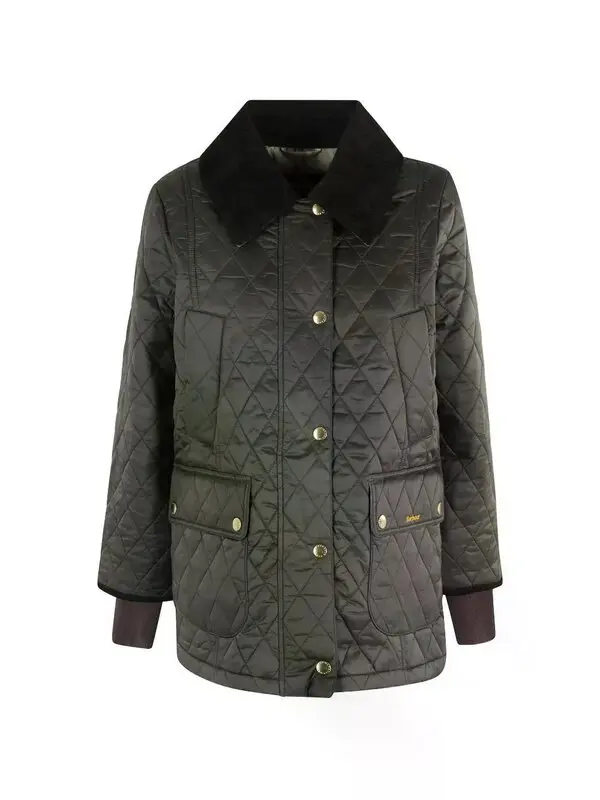 Barbour Quilted Corduroy-collar Jacket