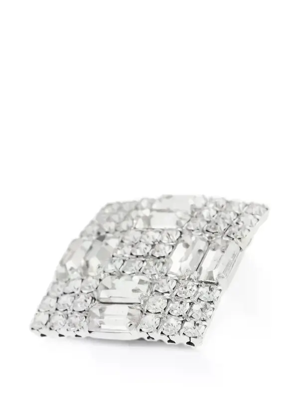 Magda Butrym Crystal Clip-on Earrings - Silver