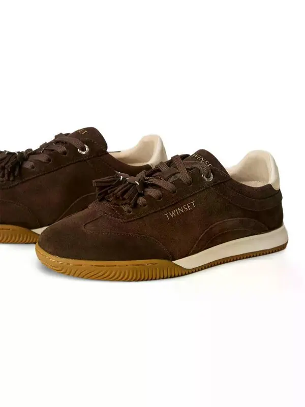 TWINSET Suede Trainers With Tassels