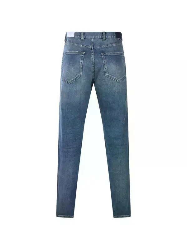 Eleventy Faded-effect Tapered Jeans