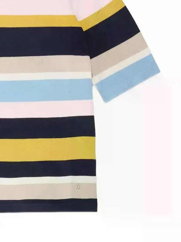 OTTOD'AME Striped Crew-neck T-shirt
