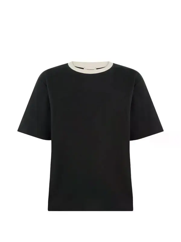Max Mara Logo-print Contrast-trim T-shirt