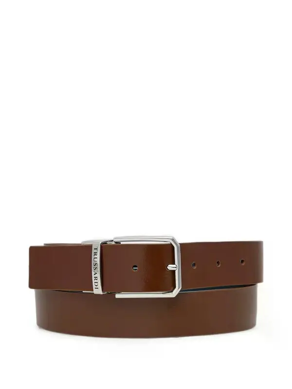 TRUSSARDI Reversible Logo-engraved Belt