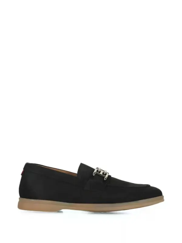 Bally Logo-plaque Leather Loafers