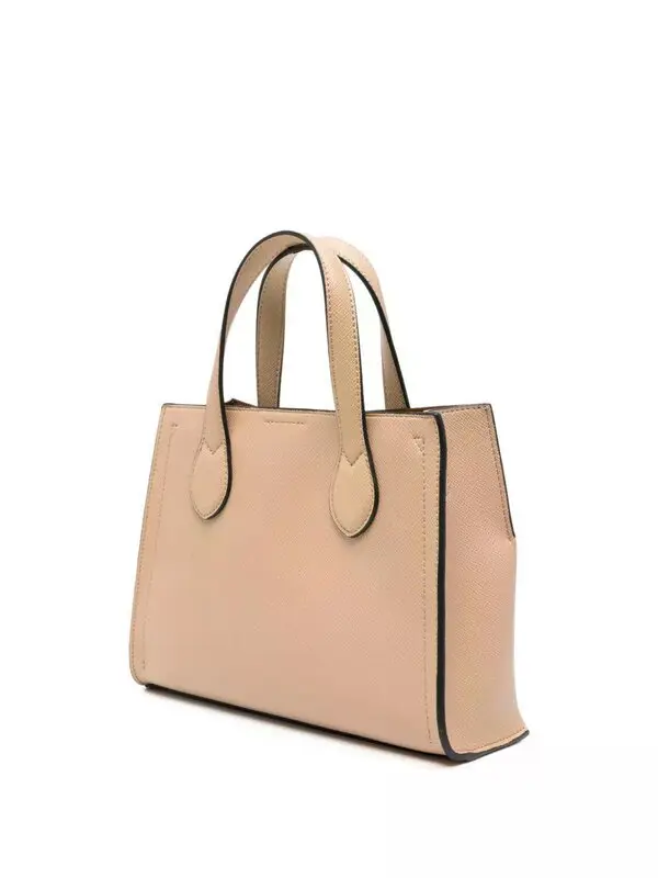 TWINSET Logo Plaque Tote Bag - Neutrals