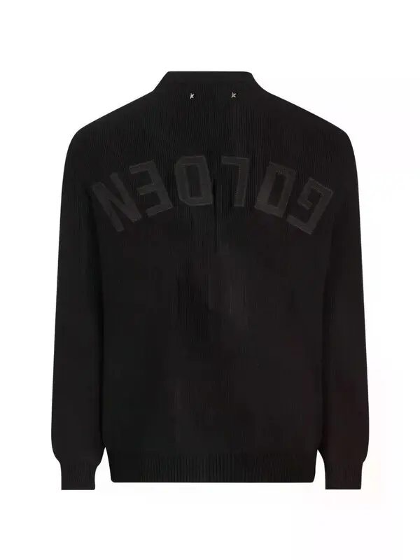 GOLDEN GOOSE Logo Embroidered Crewneck Sweater