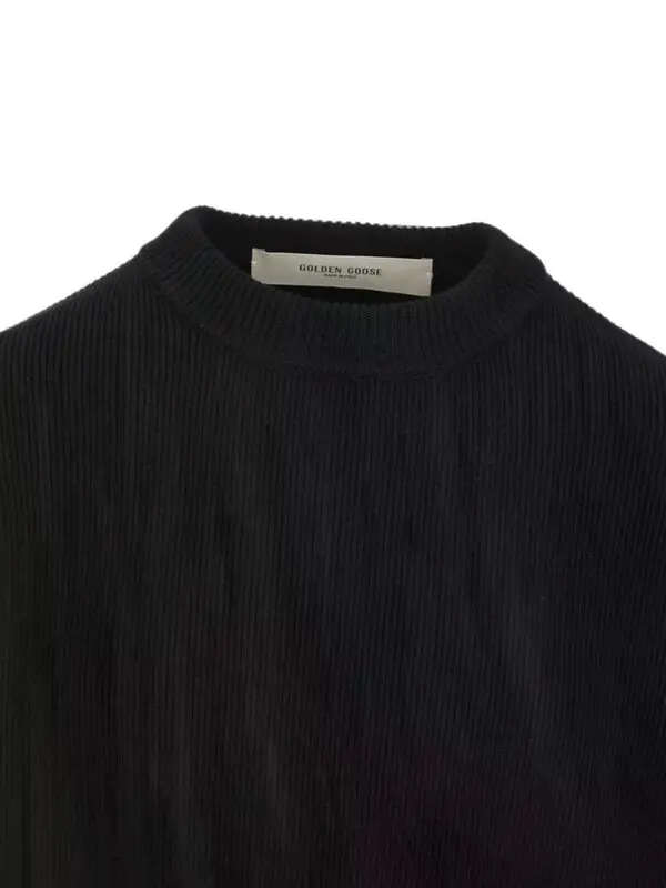 GOLDEN GOOSE Logo Embroidered Crewneck Sweater