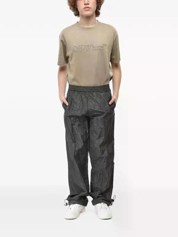 Off-White Drawstring Ankle Trousers