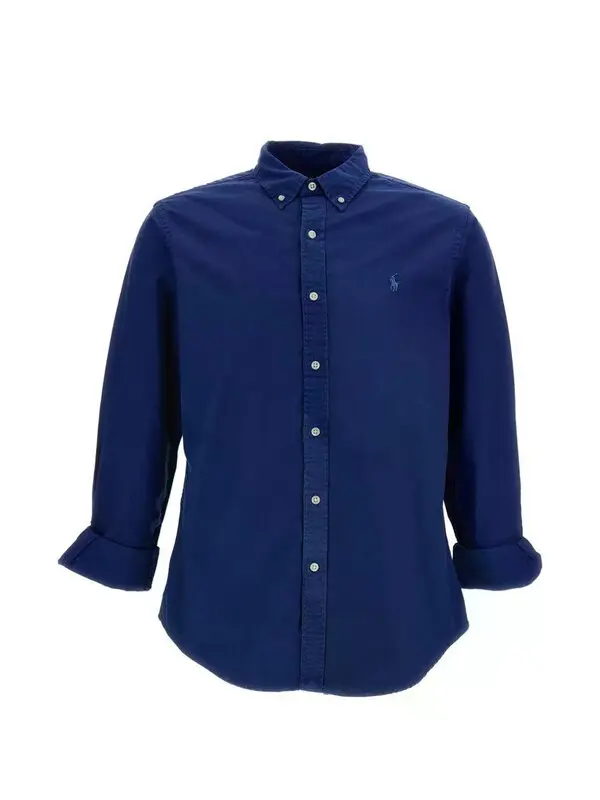Polo Ralph Lauren Logo-embroidered Button-down Shirt - Blue