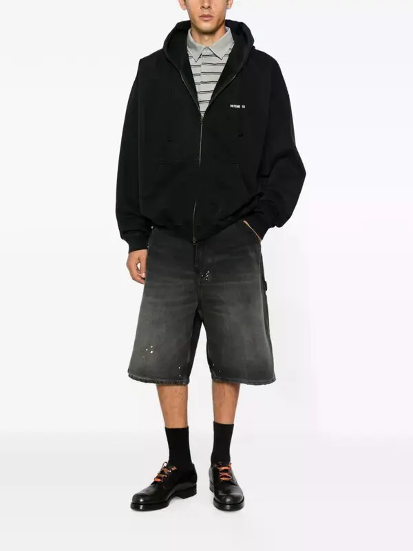 Vetements Logo-print Zip-up Hoodie