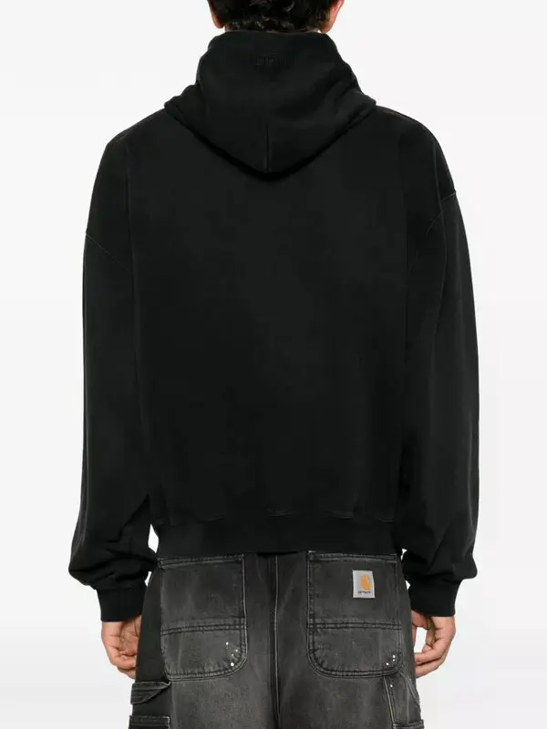 Vetements Logo-print Zip-up Hoodie