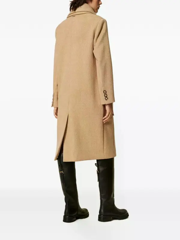 TWINSET Velour Wool Cloth Coat