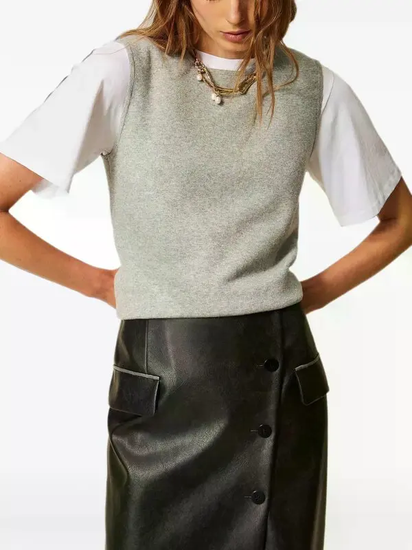 TWINSET Fitted Sleeveless Jumper