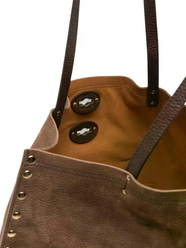 ZANELLATO A'spasso Stud-embellished Leather Shoulder Bag