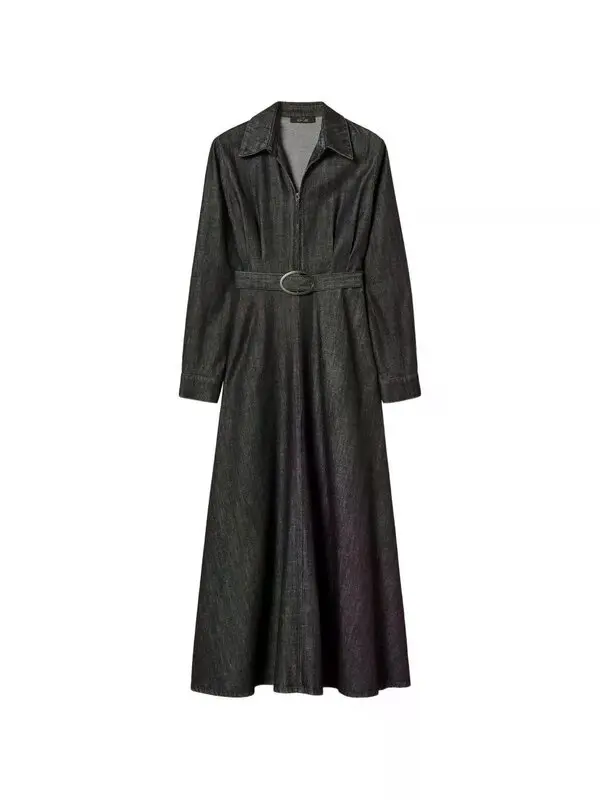 TWINSET Long Flowing Denim Dress