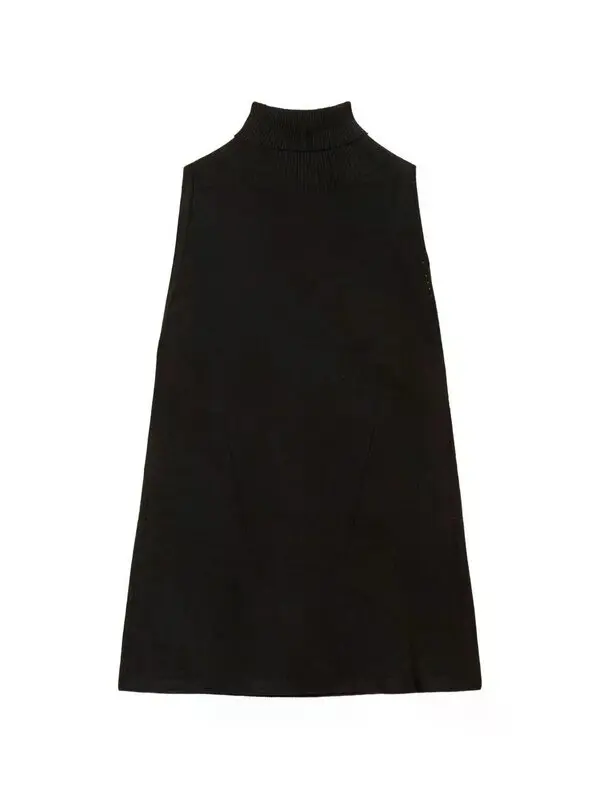 TWINSET Openwork Detail" Turtleneck Knit Top