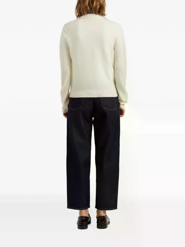 Chinti & Parker Snoopy-embroidered Patch-pocket Cardigan