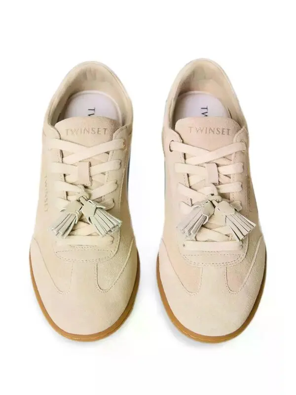 TWINSET Suede Trainers With Tassels