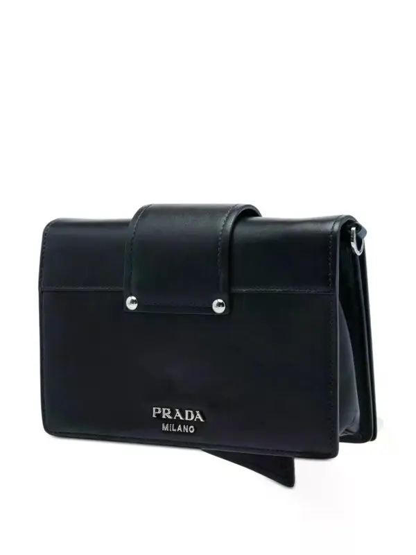Prada City Calf Plex Ribbon Crossbody Bag