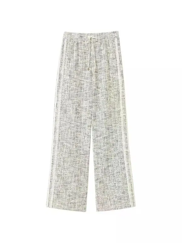 TWINSET Tweed-effect Drawstring Trousers